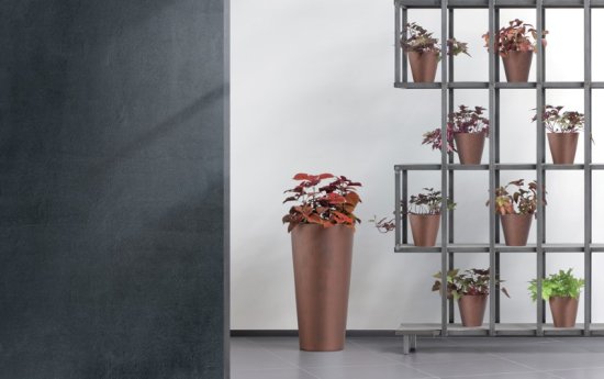 Plastikinis lauko vazonas TUBUS SLIM, vazono skersmuo 40 cm. | MOKI ...