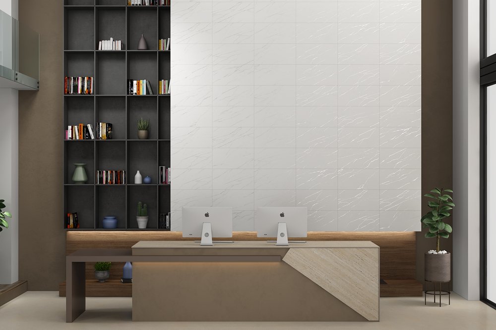 Akmens masės plytelės FOUR TILE Viber Red, 30 x 60 cm, 1,440 m2/dėž ...