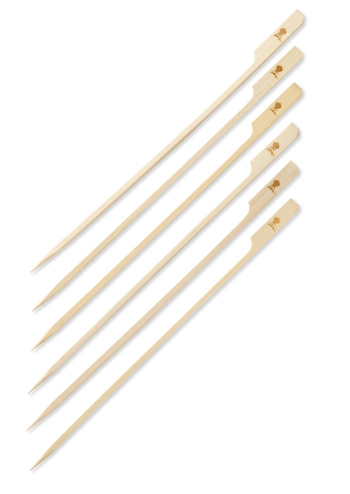 Griliaus iešmai WEBER, rinkinys, bambukiniai, 24cm, 25vnt | MOKI VEŽI