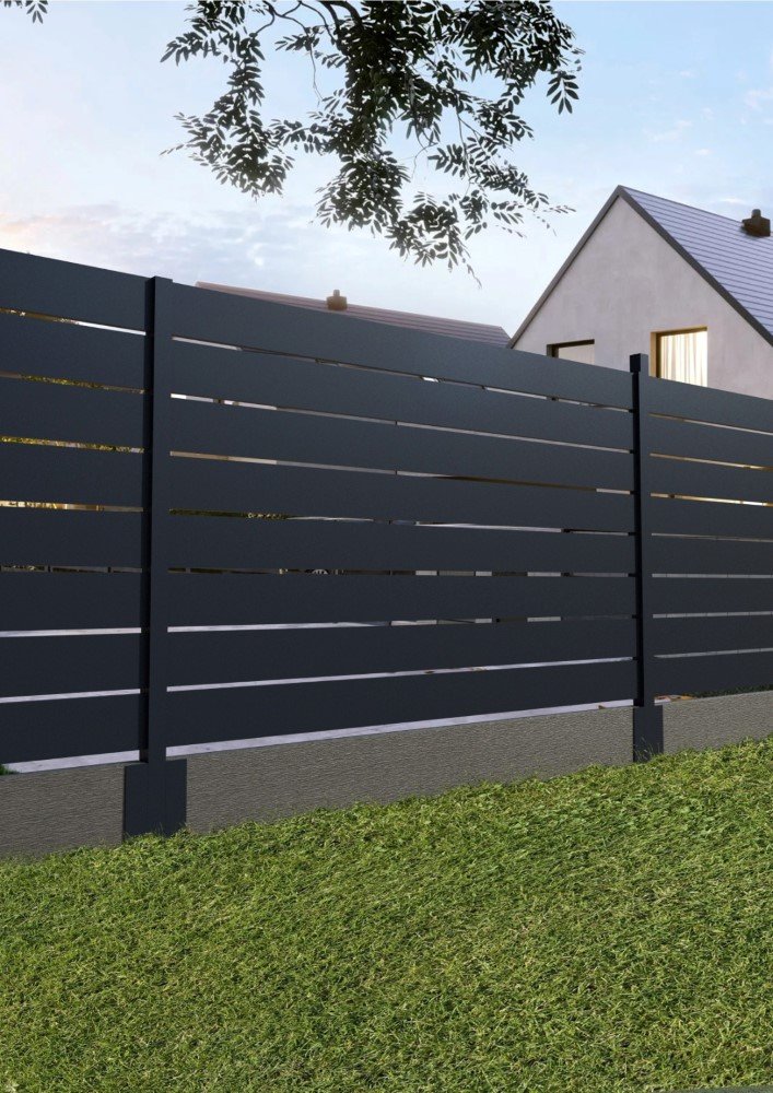 WPC tvoros pamatas, matmenys 2500x225x50 mm, pilka spalva, 923415 ...