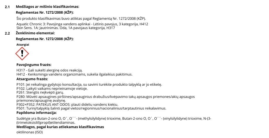 Silikoninis hermetikas PENOSIL Easypro All Purpose, 310 ml, pilkas ...