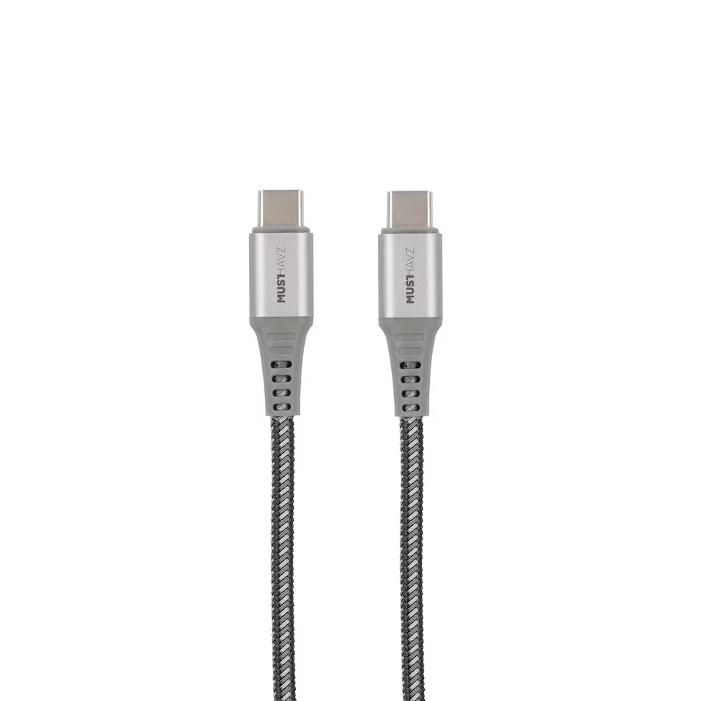 Įkrovimo laidas MUSTHAVZ, USB-C 2.0 į USB-C nailoninis laidas, 1 m ...