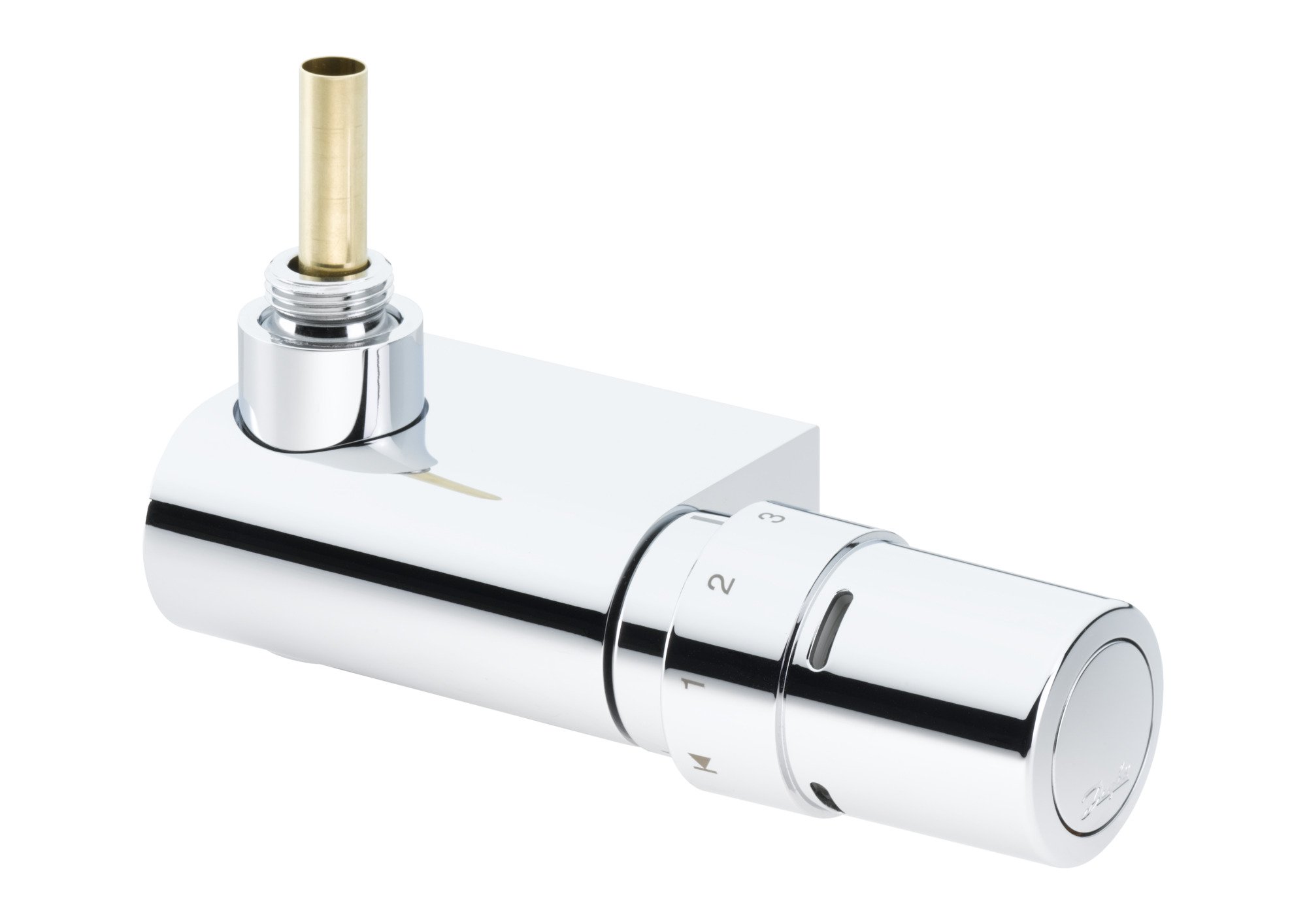 Termostatinis pajungimo mazgas DANFOSS VHX - MONO, rankšluoščių džiovintuvui, 1/2", kampinis ...