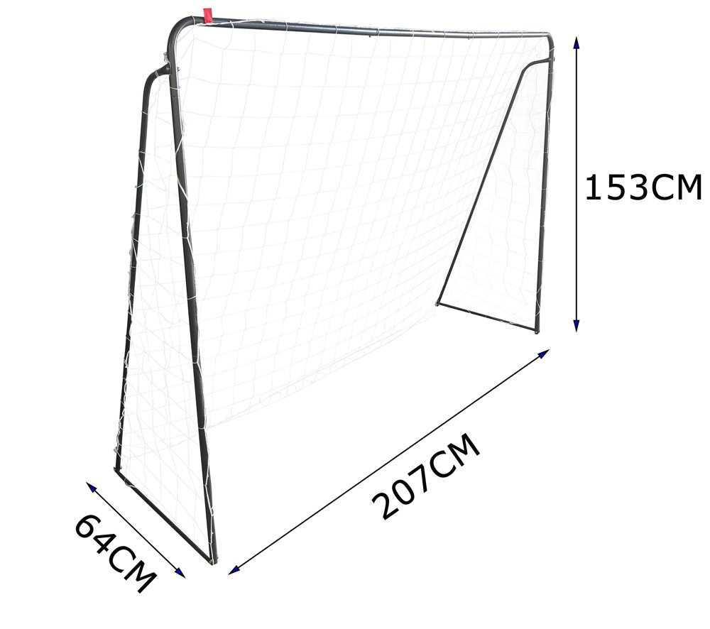 Futbolo vartai, metaliniai, matmenys 215x61x152 cm | MOKI VEŽI