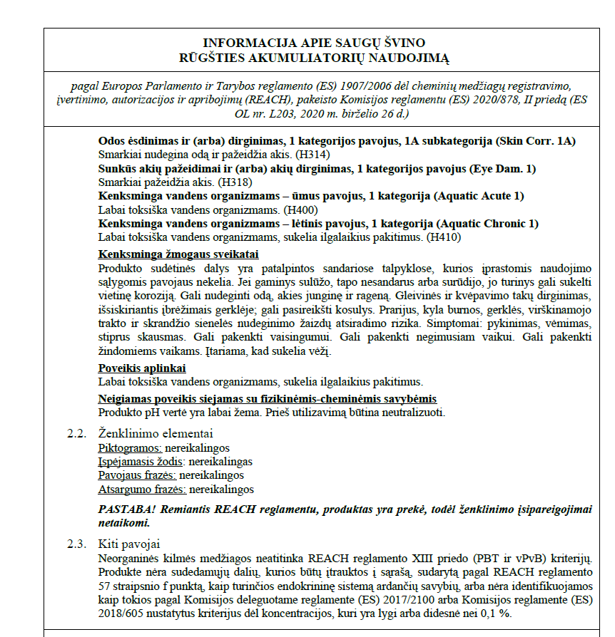 Akumuliatorius SZNAJDER Marine, 12V,100Ah, EN, 350x175x190mm, gilaus ...