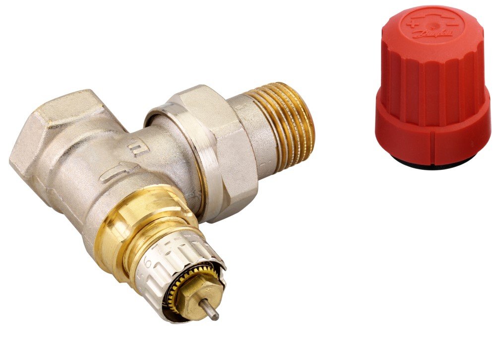 Termostatinis ventilis DANFOSS RA-N15, dvivam sist., kampinis, kvs 0.90, 013G0013 | MOKI VEŽI
