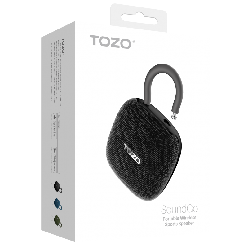 Kolonėlė TOZO SoundGo, baterijos talpa 1200 mAh, 10W, Bluetooth 5.4., veikimo laikas vienu ...