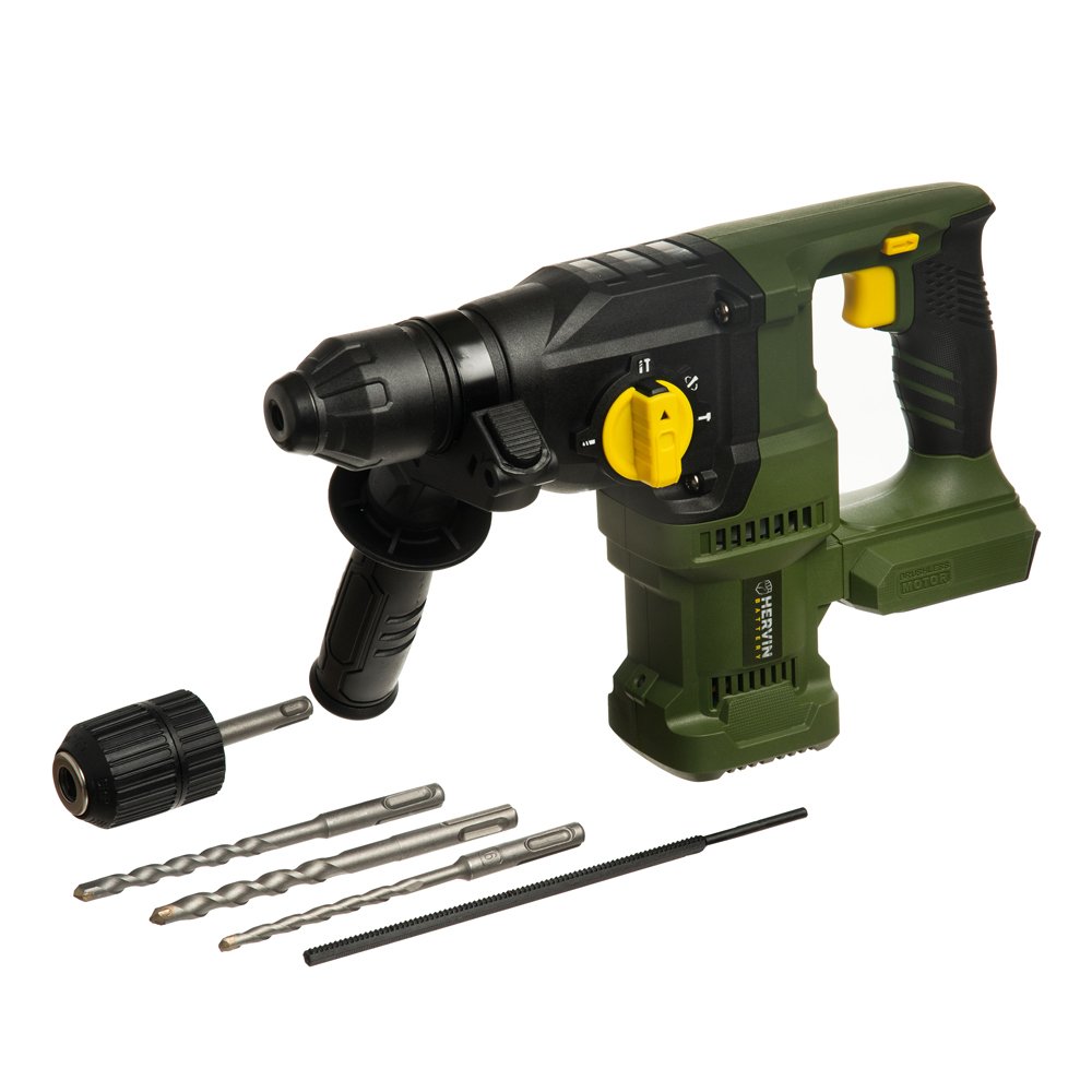 Akumuliatorinis perforatorius HERVIN BATTERY, 20 V, bešepetėlinis, 2,8 ...