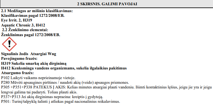 Audinių baliklis ŪLA, 900 ml, be chloro | MOKI VEŽI